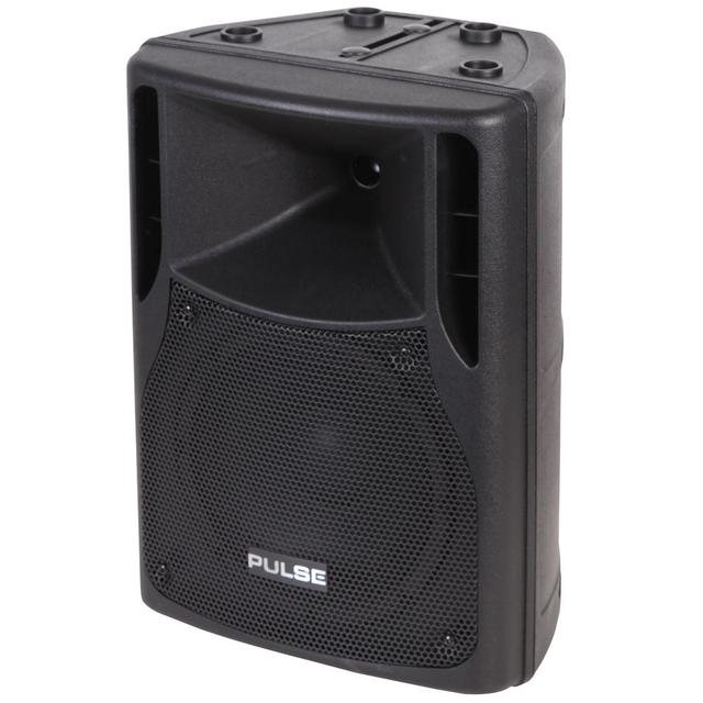100W RMS 8 Inch Active ABS Speaker Cabinet Black Pulse